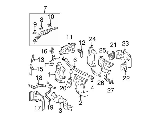 Genuine Mercedes 2048322425 Cowl Panel Drain Valve - Mercedes