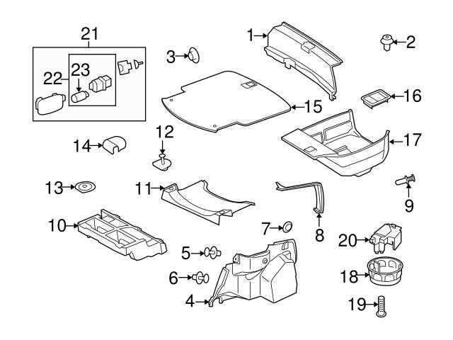 Genuine Mercedes 204860211428 Tie Down Hook; Rear - Mercedes | 2048602114