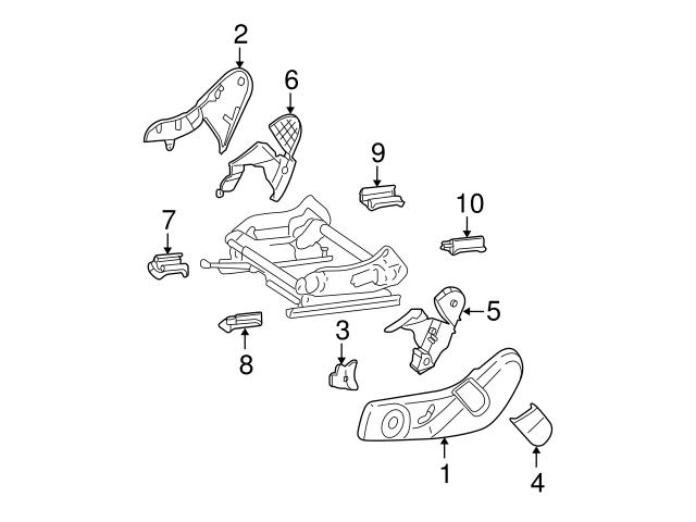 Genuine Mercedes 20491808309051 Seat Back Recliner Adjustment Mechanism ...