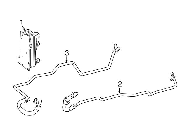 Genuine Mercedes 205270350064 Auto Trans Oil Cooler Hose Assembly ...