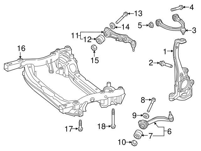 Genuine Mercedes 2053303606 Control Arm; Front Right - Mercedes