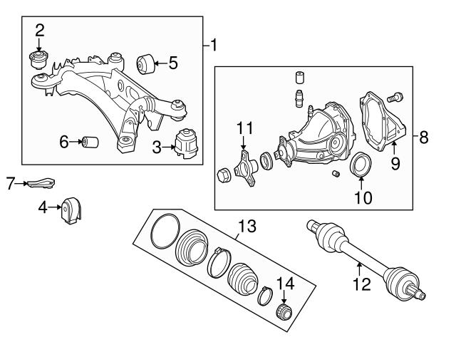 Genuine Mercedes 2053520700 Suspension Subframe Reinforcement Bracket ...