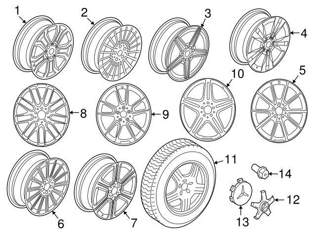 Genuine Mercedes 2054000100 Spare Tire Jack Handle / Wheel Lug Wrench ...