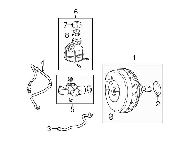 Genuine Mercedes 2054300229 Brake Vacuum Hose; Front - Mercedes