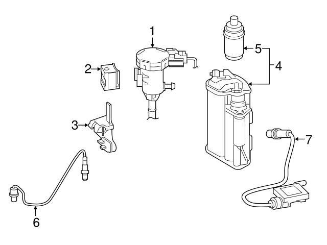 Genuine Mercedes 2054701702 Vapor Canister - Mercedes