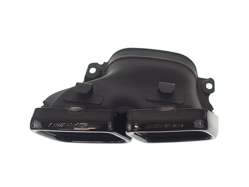 Genuine Mercedes 2054900827 Tail Pipe Tip; Right; Black Chrome; Night ...