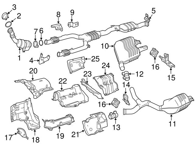 Genuine Mercedes 2054920300 Muffler Bracket; Rear Exhaust - Mercedes