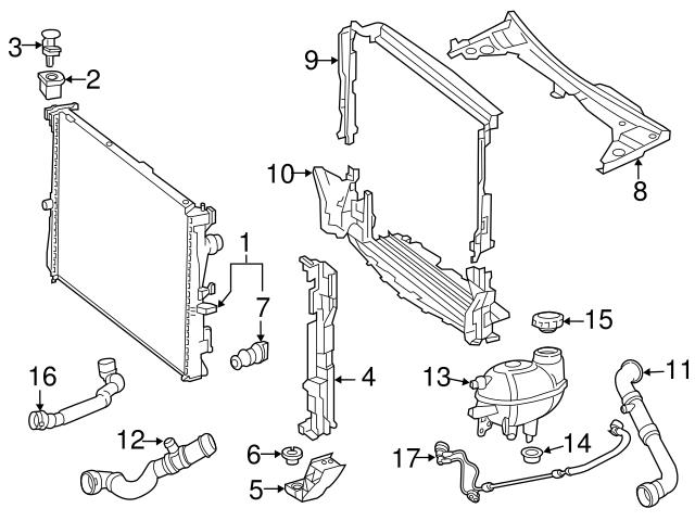 Genuine Mercedes 2055010725 Engine Coolant Overflow Hose - Mercedes
