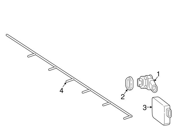 Genuine Mercedes 205540623564 Parking Aid System Wiring Harness; Front ...