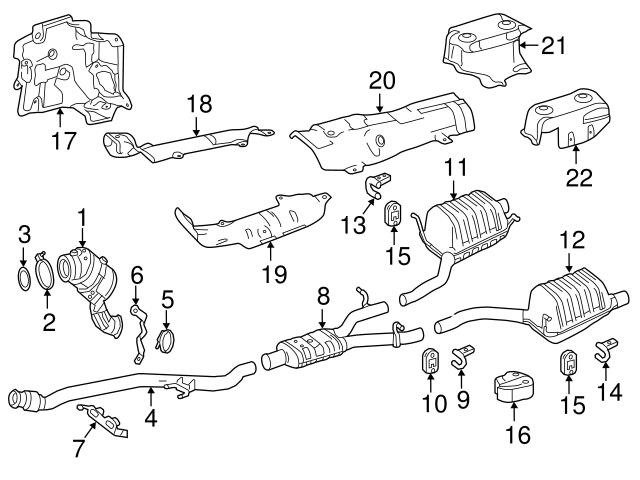 Genuine Mercedes 2055470000 Exhaust System Hanger Bracket; Front - Mercedes