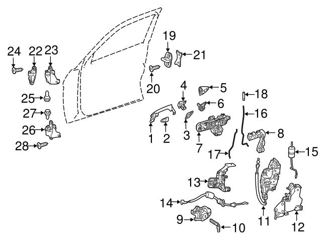 Genuine Mercedes 205720083739 Door Hinge Parts; Front Right Lower ...