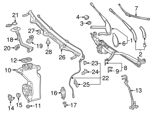Genuine Mercedes 2058300061 Windshield Washer Nozzle Heater - Mercedes ...