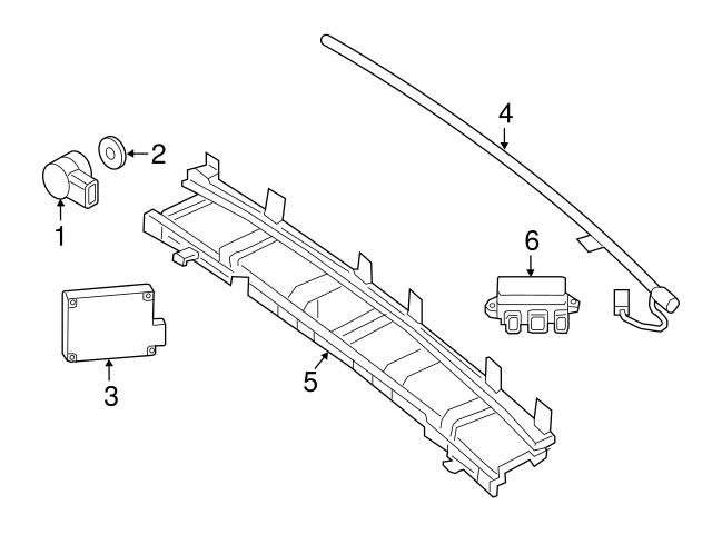 Genuine Mercedes 2058854014 Bumper Cover Bracket - Mercedes