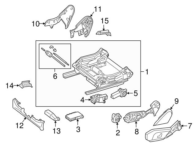 Genuine Mercedes 2059005502 Power Seat Control Module; Front Right ...