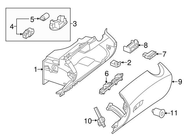 Genuine Mercedes 2059051003 Trunk Lid Release Switch - Mercedes