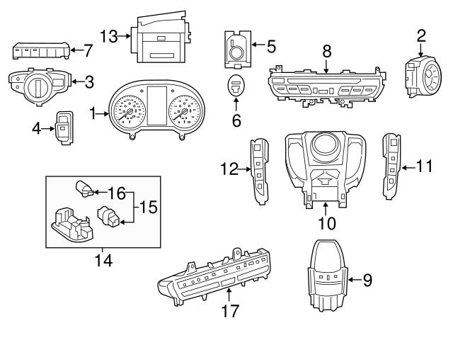 Genuine Mercedes 2059051516 Electronic Parking Brake Control Switch ...