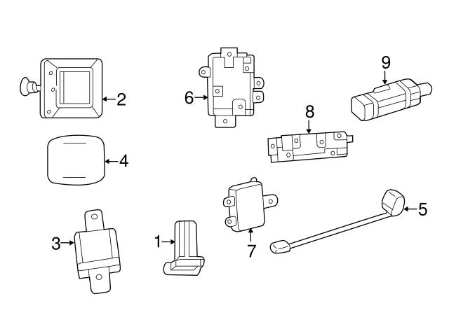 Genuine Mercedes 2059056801 GPS Navigation System Antenna - Mercedes