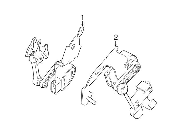Genuine Mercedes 2059057509 Headlight Level Sensor; Rear Left/Right ...
