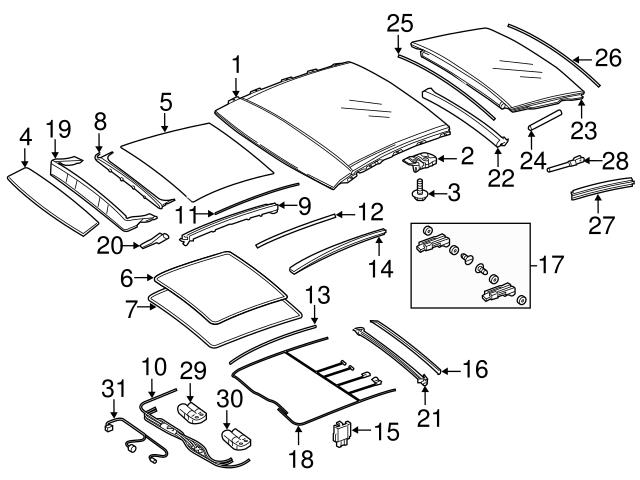 Genuine Mercedes 205906410464 Sunroof Motor - Mercedes | 2059064104 ...