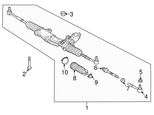 Genuine Mercedes 2073380015 Tie Rod End; Left, Right - Mercedes