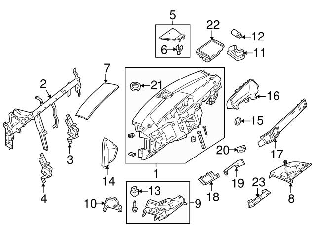 Genuine Mercedes 2076802271 Instrument Panel Molding; Right - Mercedes
