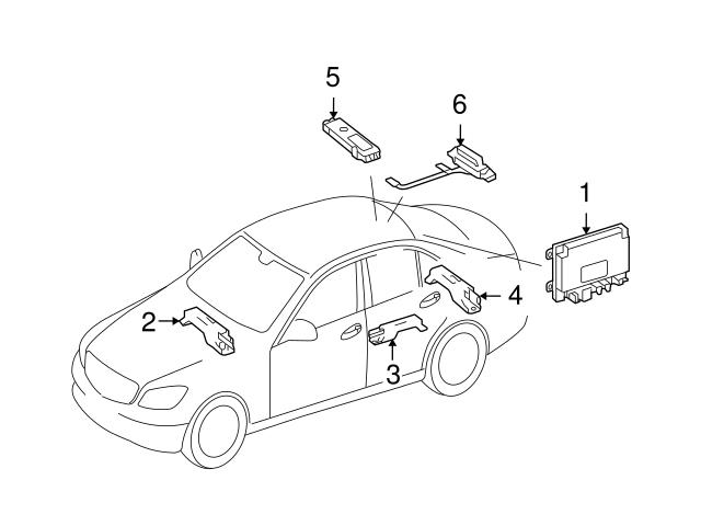 Genuine Mercedes 2078200075 Keyless Entry Antenna - Mercedes