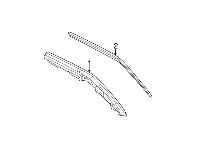 Genuine Mercedes 2078200156 Center High Mount Stop Light; Rear - Mercedes