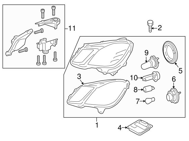 Genuine Mercedes 207820021464 Headlight Restoration Kit; Right ...