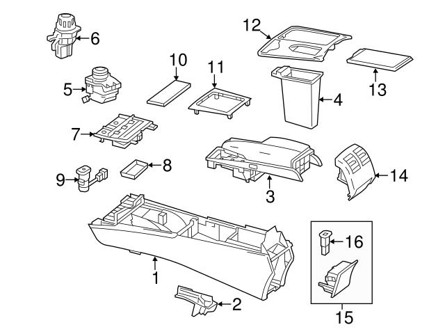 Genuine Mercedes 2078210411 Console Bracket - Mercedes