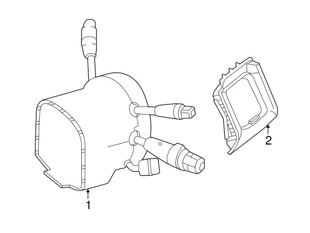 Genuine Mercedes 20790033009051 Steering Column Switch Housing - Mercedes