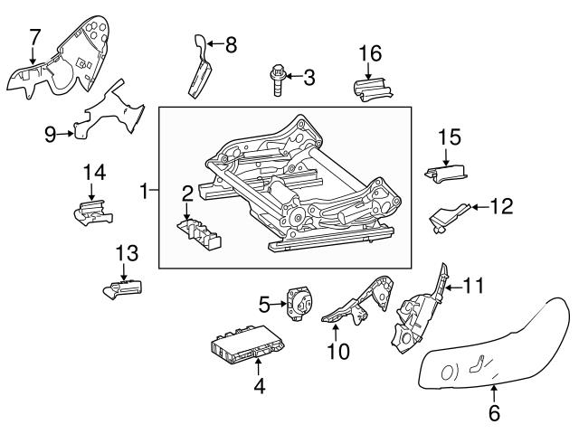 Genuine Mercedes 20791809308N84 Seat Trim Panel; Front Left - Mercedes