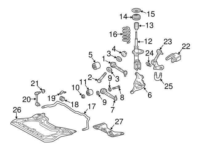 Genuine Mercedes 209320163064 Shock Absorber; Left, Right | 2033206930 ...