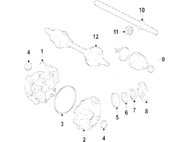 Genuine Mercedes 2093500049 Differential Pinion Bearing; Front Inner ...