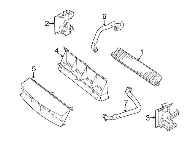 Genuine Mercedes 2095050830 Radiator Support Air Duct; Left Front, Left ...
