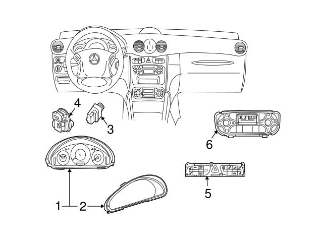 Genuine Mercedes 2098300285 HVAC Temperature Control Panel - Mercedes ...