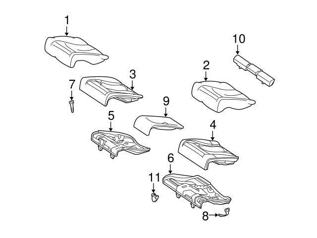 Genuine Mercedes 20992091469E43 Seat Cover; Left - Mercedes
