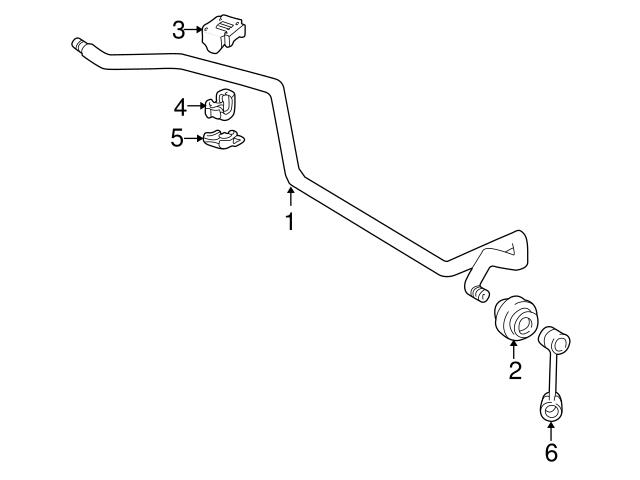 Genuine Mercedes 2103230084 Stabilizer/Sway Bar Bar Spacer - Mercedes ...
