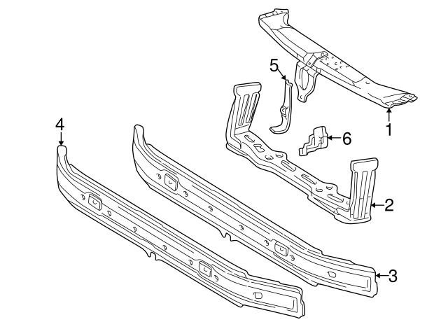 Genuine Mercedes 2106264214 Hood Latch Support - Mercedes