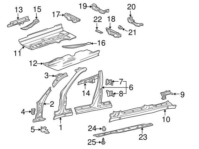 Genuine Mercedes 2106300331 Jack Pad Bracket; Left - Mercedes