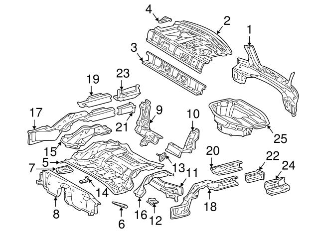 Genuine Mercedes 2106460026 Trunk Lid Hinge Bracket; Left, Right - Mercedes