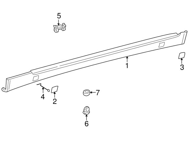 Genuine Mercedes 21069868309999 Vehicle Lifting Jack Cover; Front Right ...