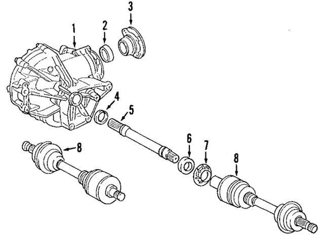 Genuine Mercedes 2113300044 Drive Shaft Pinion Yoke - Mercedes