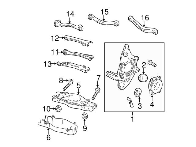 Genuine Mercedes 211356000064 Wheel Bearing; Rear Left/Right - Mercedes ...