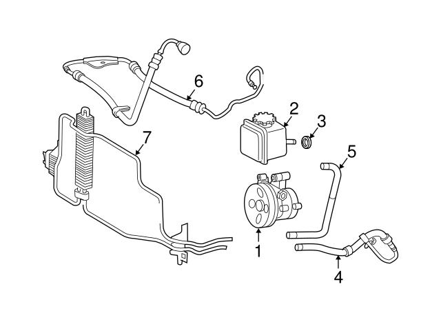 Genuine Mercedes 2114601824 Power Steering Pressure Hose - Mercedes ...