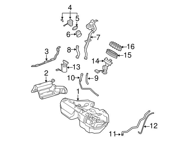 Genuine Mercedes 2114704320 Fuel Tank Filler Neck; Upper - Mercedes ...