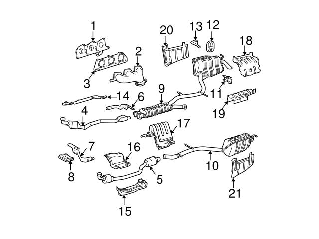 Genuine Mercedes 2114921141 Muffler Bracket; Rear Left/Right - Mercedes ...