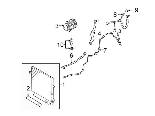 Genuine Mercedes 2115001054 A/C Condenser Fan Assembly - Mercedes