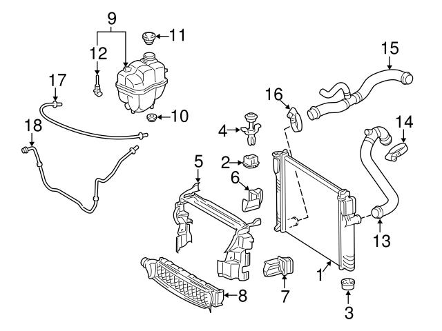 Genuine Mercedes 211501012564 Engine Coolant Overflow Hose - Mercedes ...