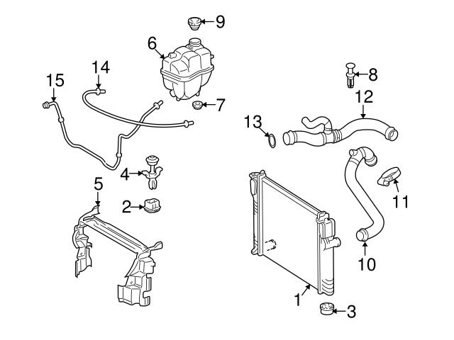Genuine Mercedes 2115018982 Radiator Coolant Hose; DELNNA | A2115018982