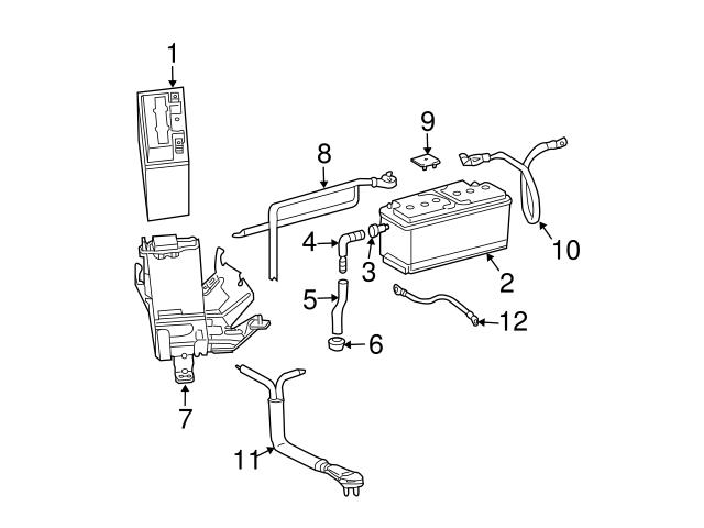 Genuine Mercedes 2115400130 Battery Cable - Mercedes